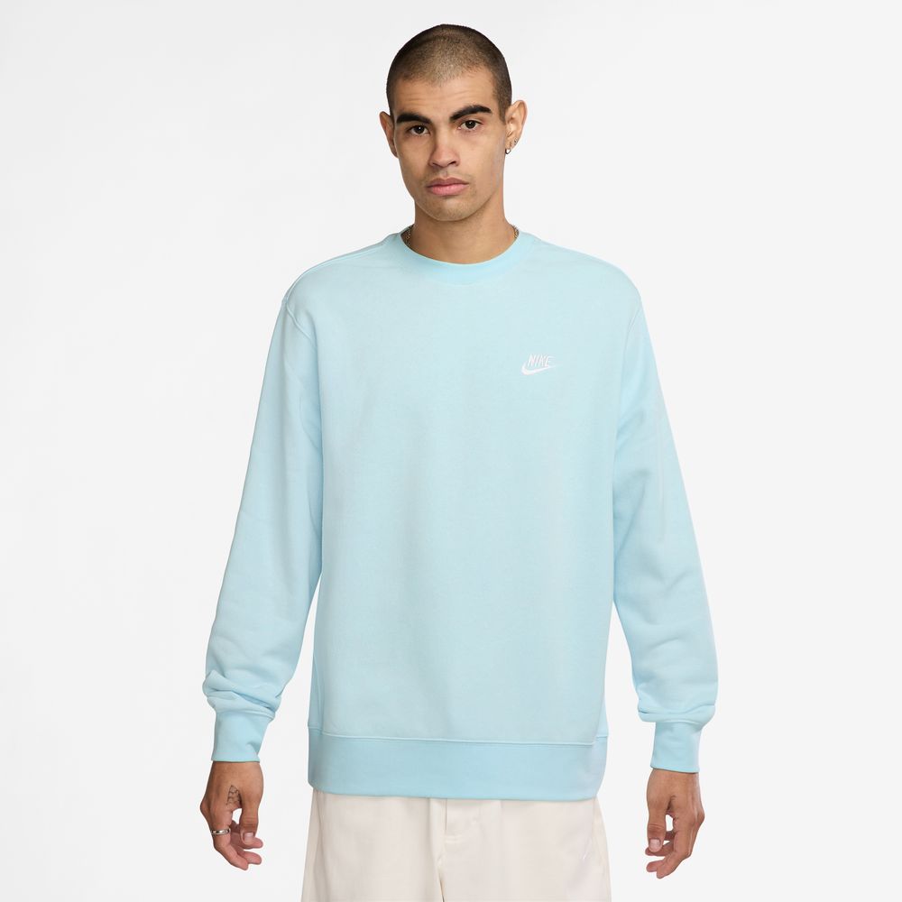 Nike Sportswear Club Fleece Men's Crew 'Glacier Blue/Wite' – Bouncewear